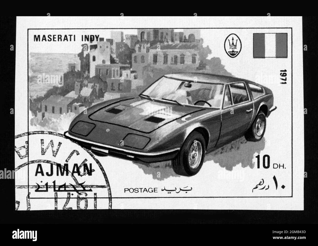 Ajman stamp 1971 Black and White Stock Photos & Images - Alamy