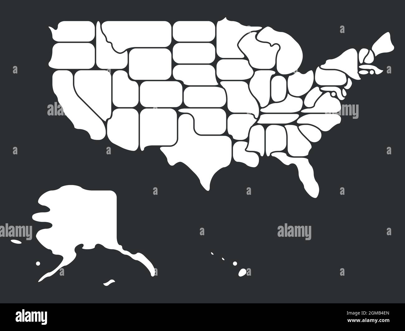 Simple Map Of The United States
