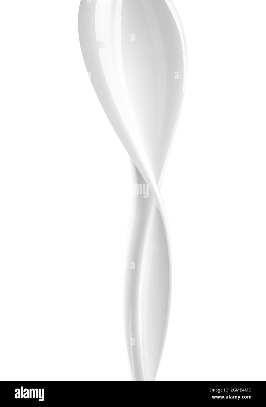 Pouring milk. Fluid flow, flow of cream, milk for your advertisements ...