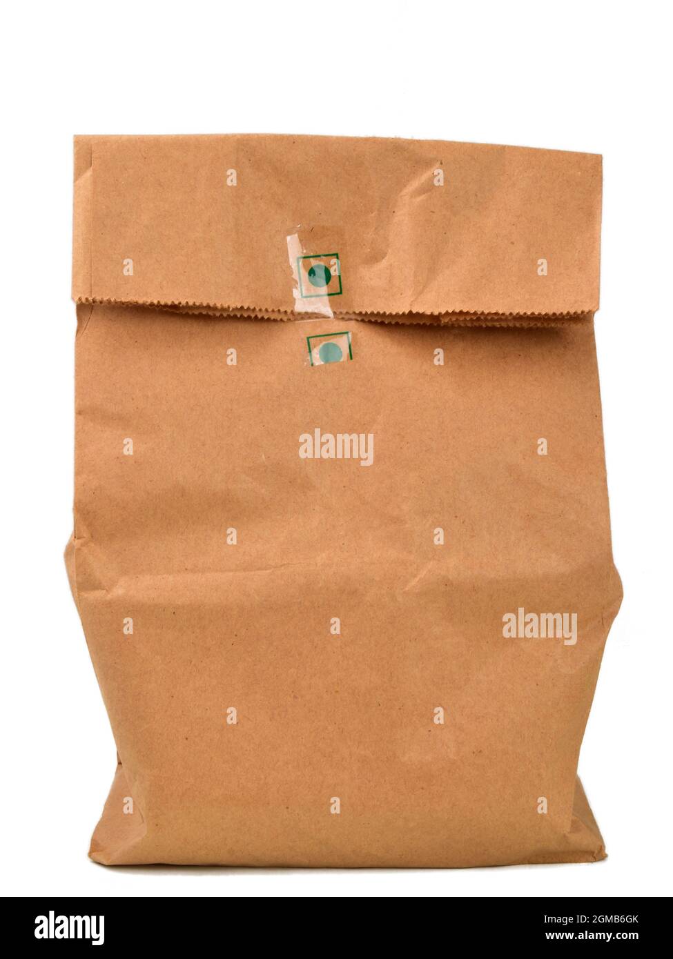 Food parcel isolated on white background Stock Photo - Alamy