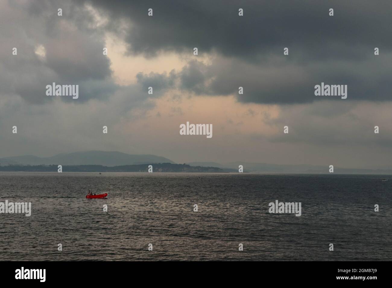 Winter, Sea, Storm clouds, Dry grass, Boat, Coastal landscape, Cold ...