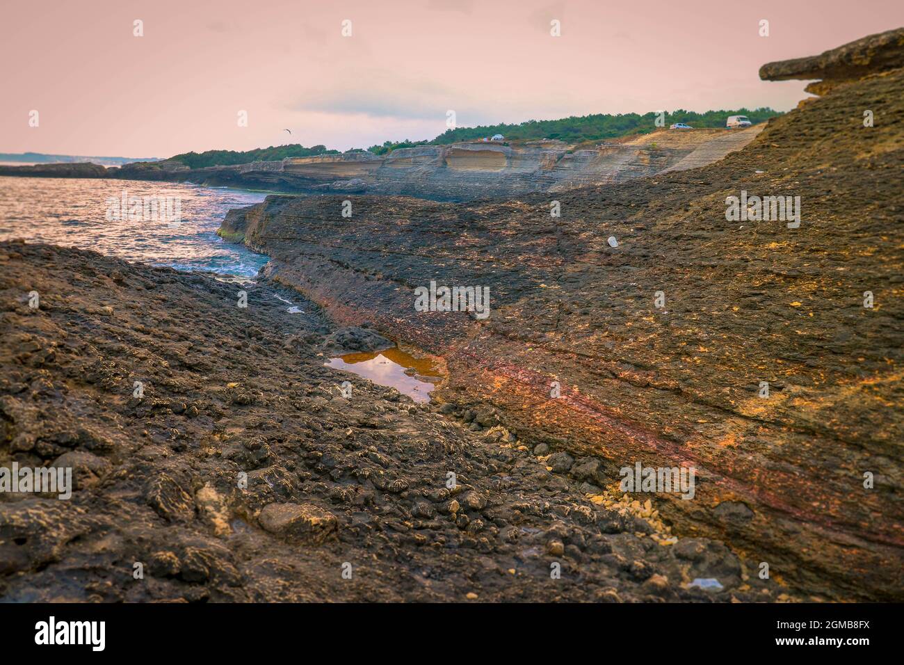 Winter, Sea, Storm clouds, Dry grass, Boat, Coastal landscape, Cold ...