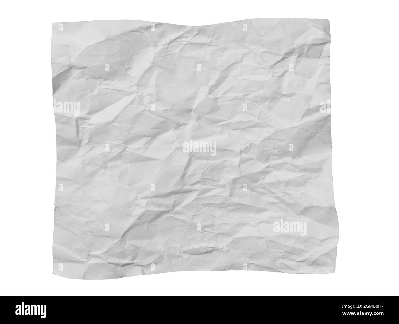 collection of white ripped pieces of paper on white background. each ...