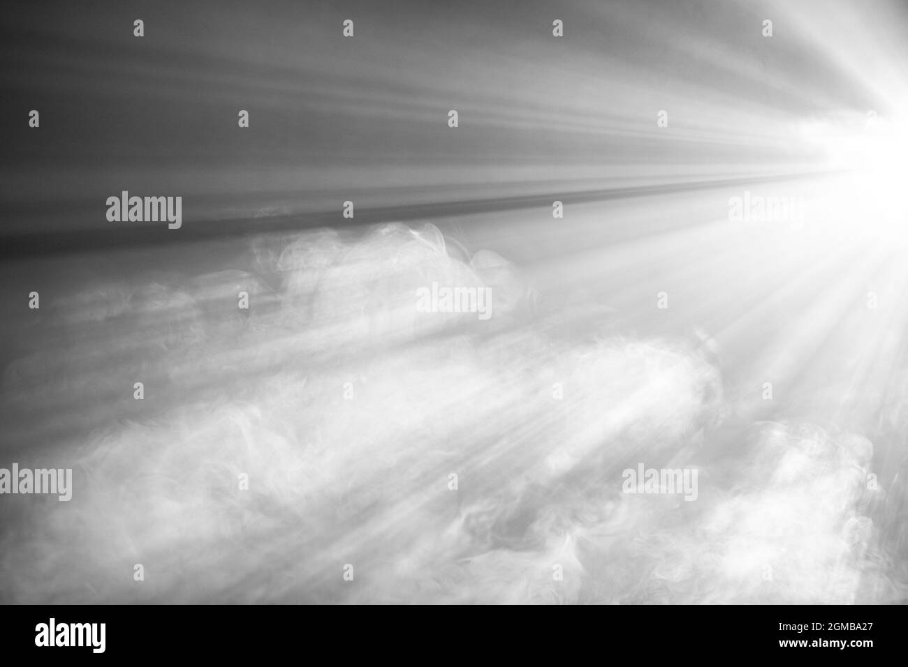 Beautiful wide-angle projector with a light beam for a movie lamp in ...