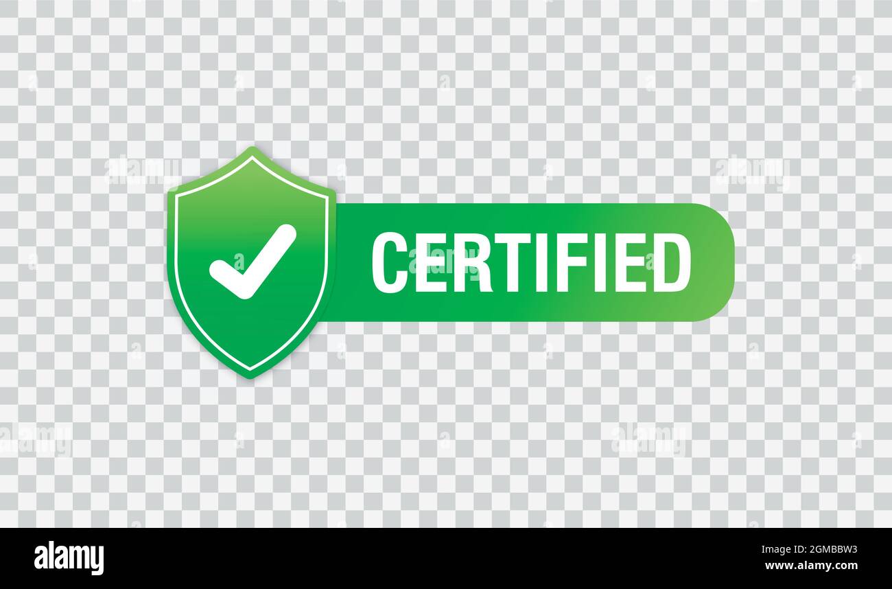 Certified stamp vector isolated on transparent background. Vector ...