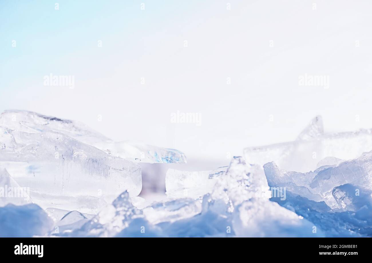 Texture of melting ice on a spring day under the sun Stock Photo - Alamy