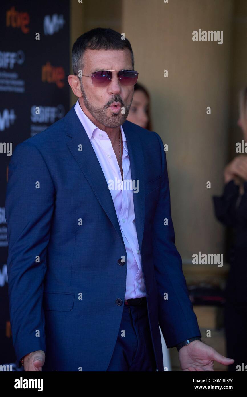 San Sebastian, Spain. 17th Sep, 2021. Antonio Banderas attended ...