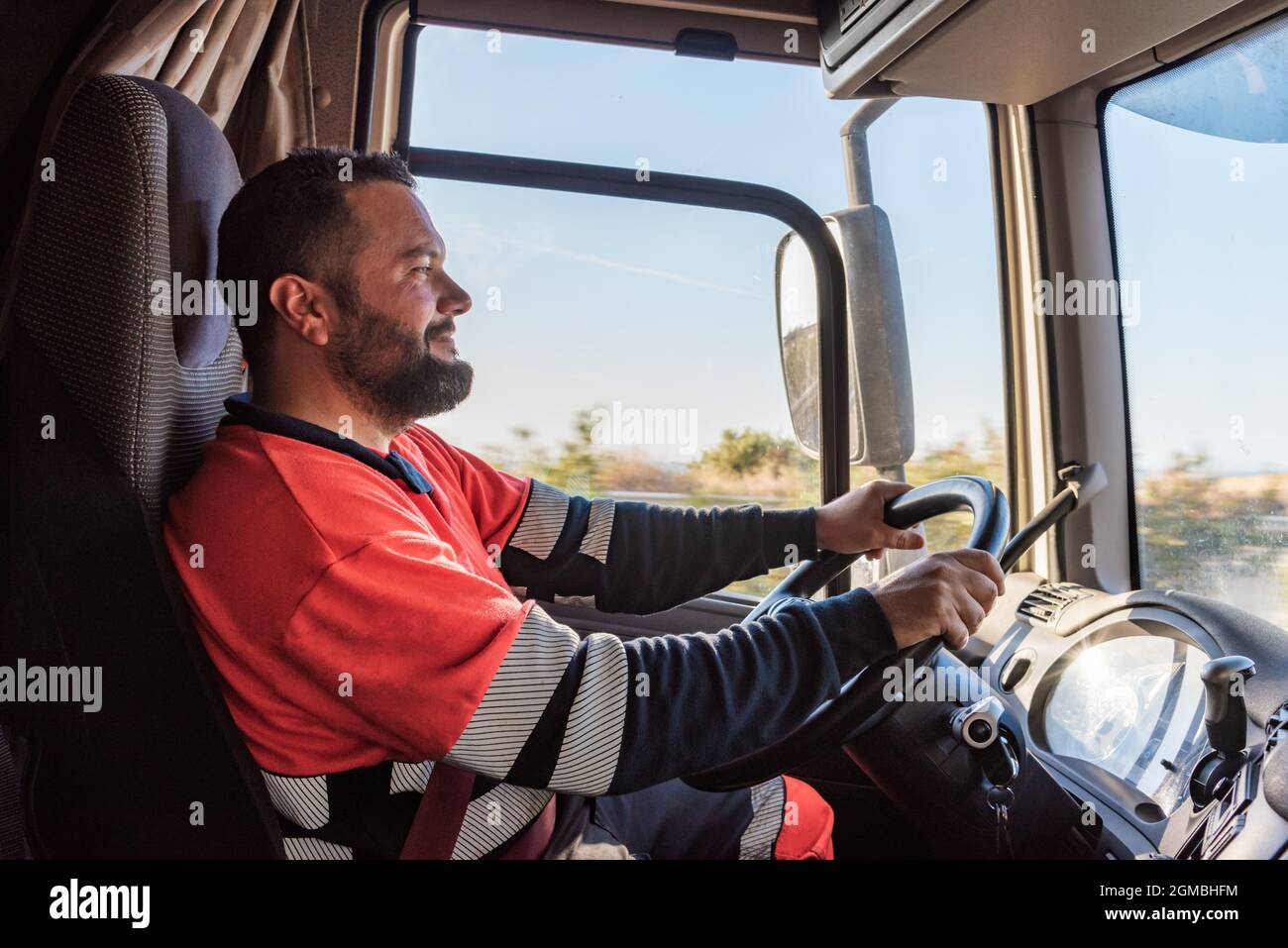 Inside truck cab hi-res stock photography and images - Alamy