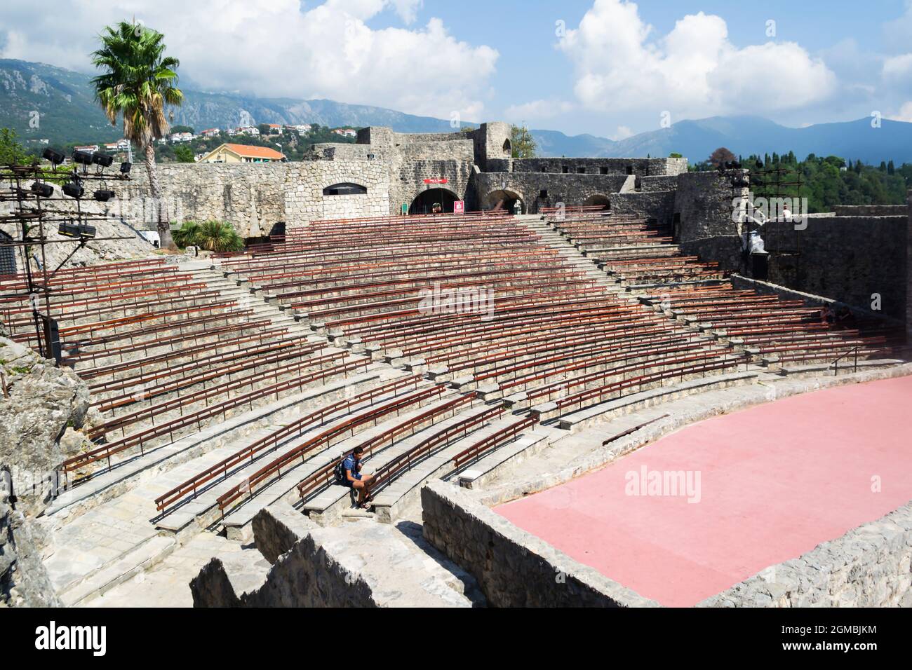 Herceg Novi, Montenegro - July 21, 2021: The Kanli Kula fortress was ...