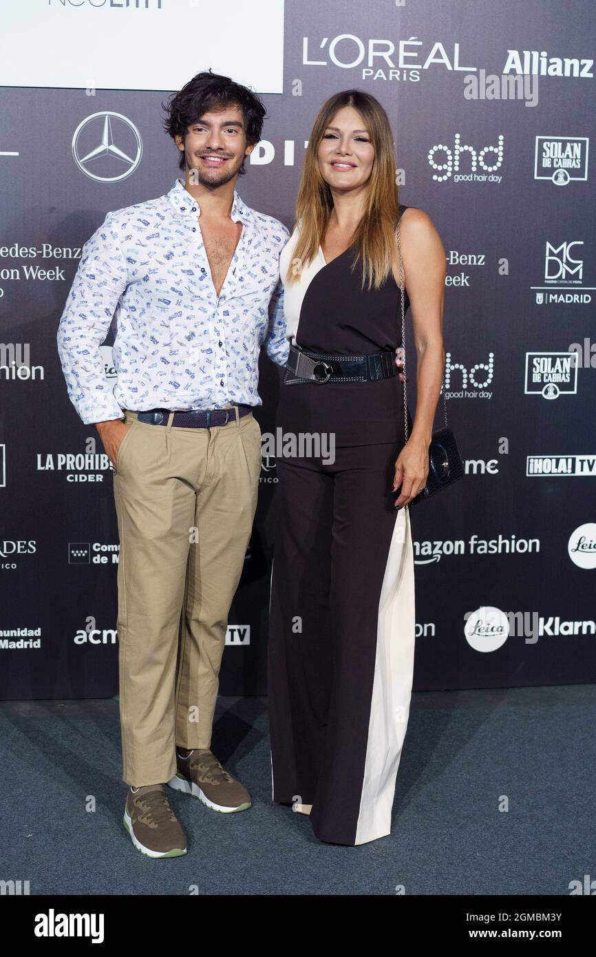 Alejandro Torres and Yvonne Reyes attend the Roberto Torretta fashion ...