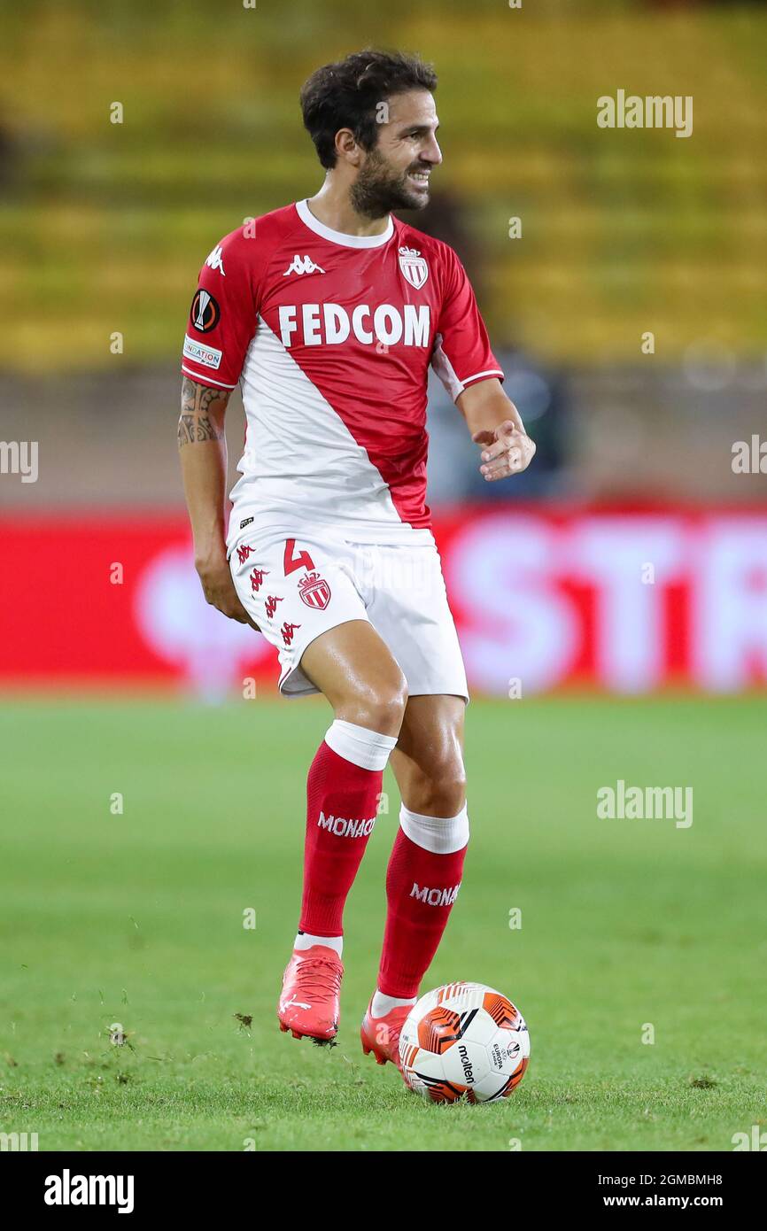 Monaco. 16th September 2021. Cesc Fabregas of AS Monaco during the UEFA ...