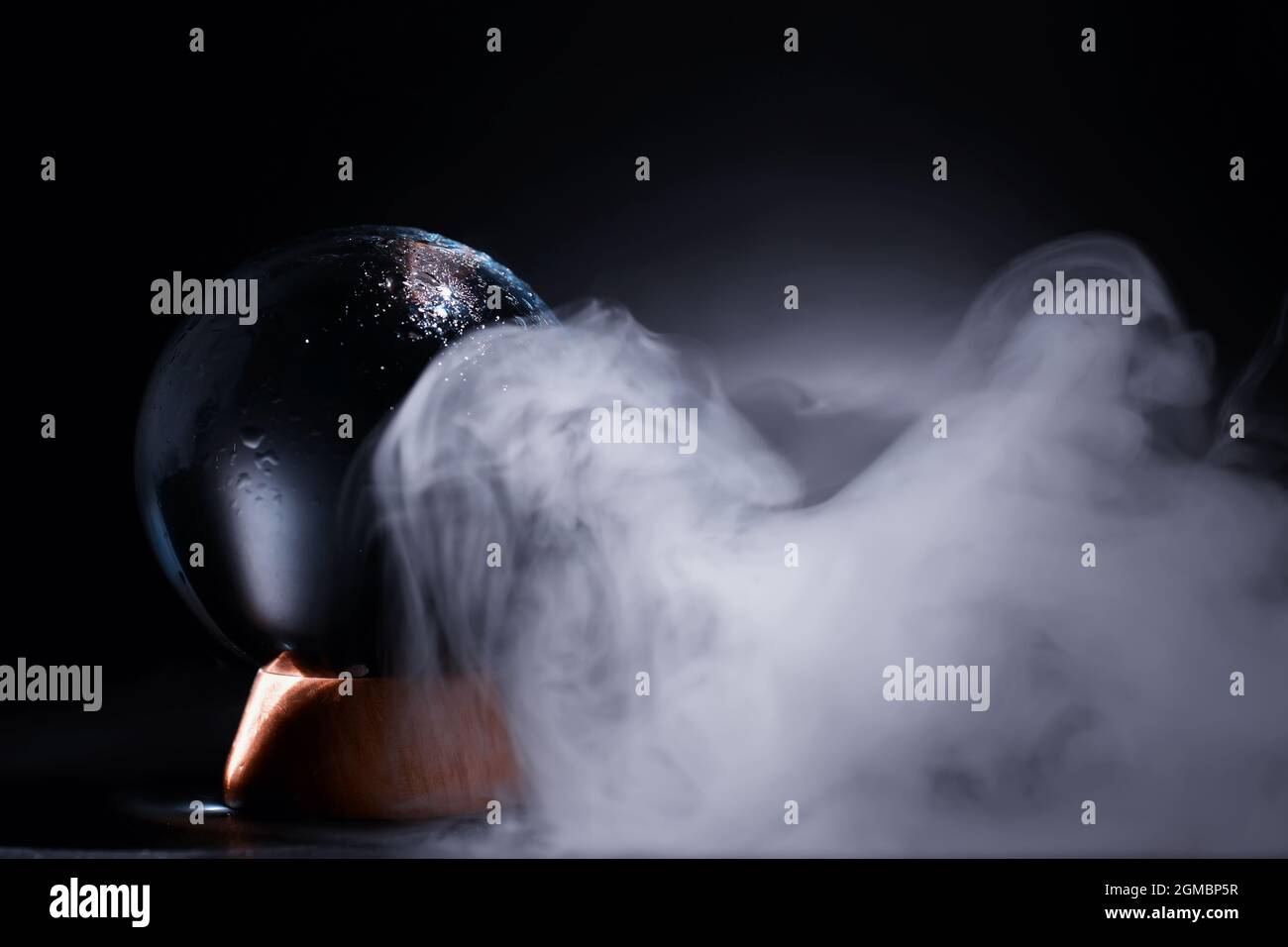 Crystal ball predict the fate. Guessing for the future Stock Photo - Alamy