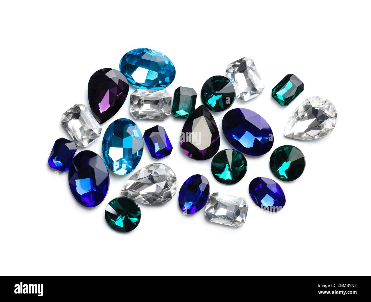 Different shape jewels isolated hi-res stock photography and images - Alamy