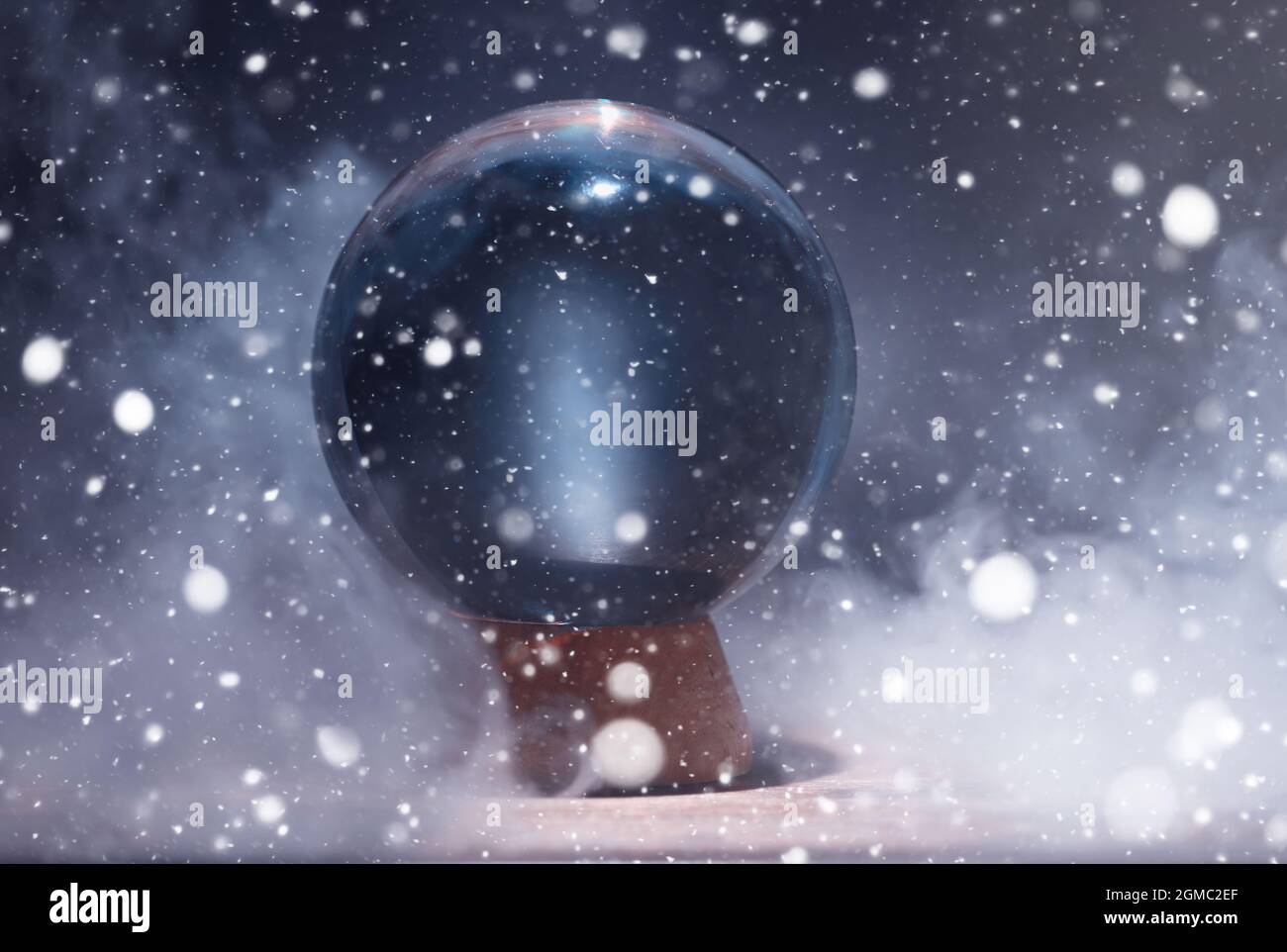 Crystal ball predict the fate. Guessing for the future Stock Photo - Alamy