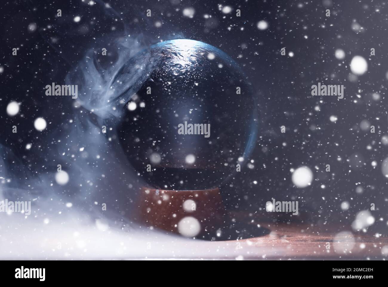 Crystal ball predict the fate. Guessing for the future Stock Photo - Alamy