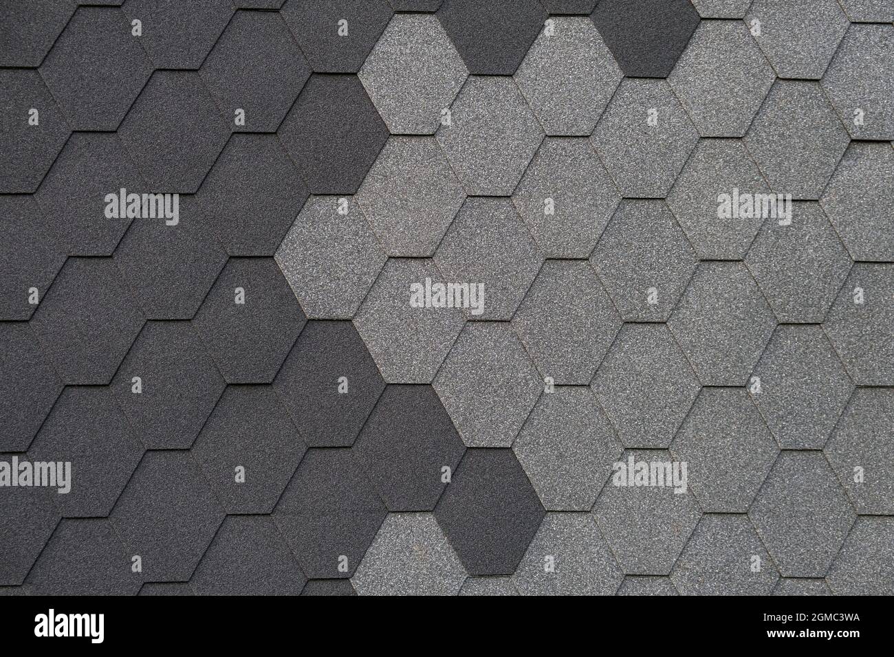 Roof shingles textures as background. Detail shot of flexible roof ...