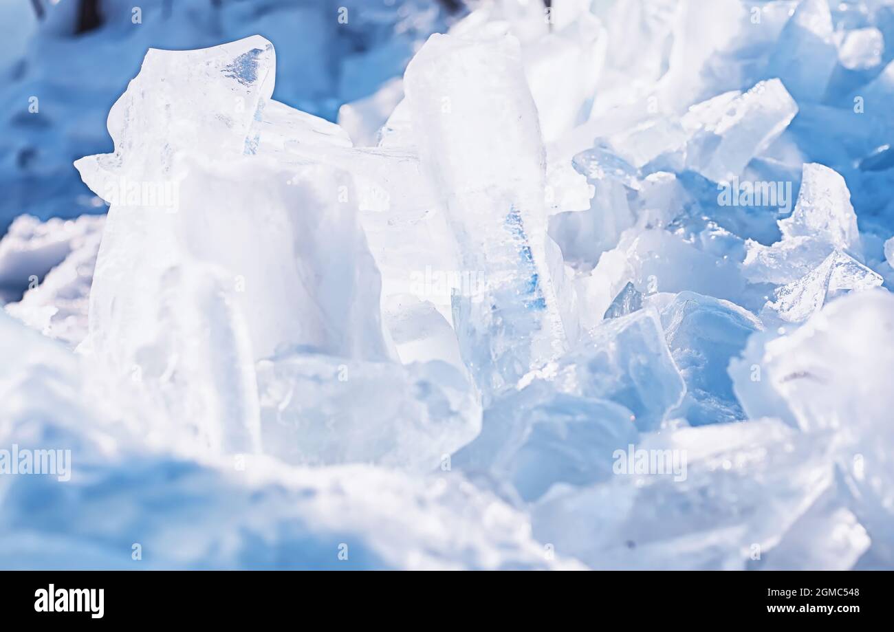 Texture of melting ice on a spring day under the sun Stock Photo - Alamy