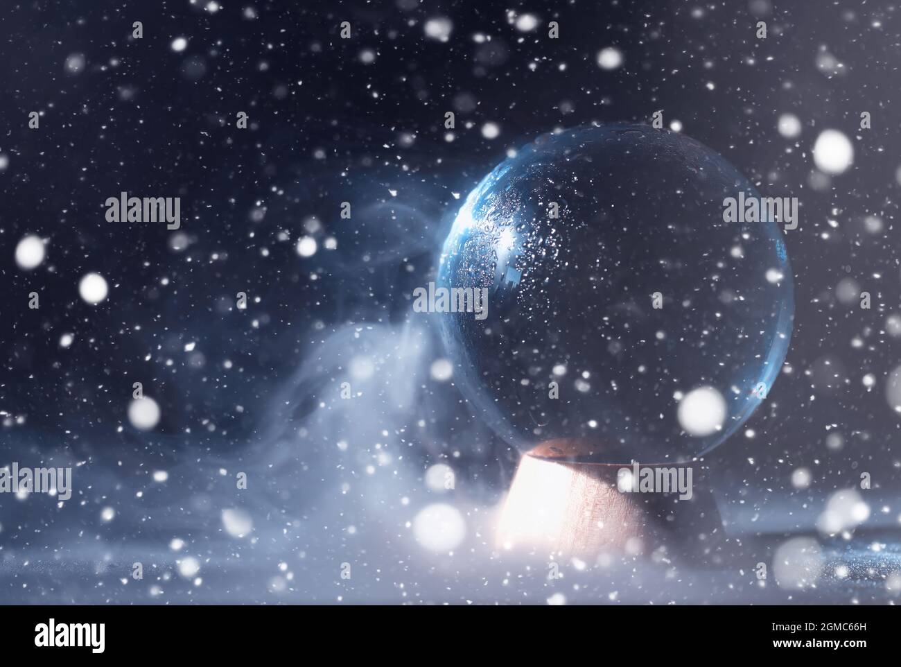 Crystal ball predict the fate. Guessing for the future Stock Photo - Alamy