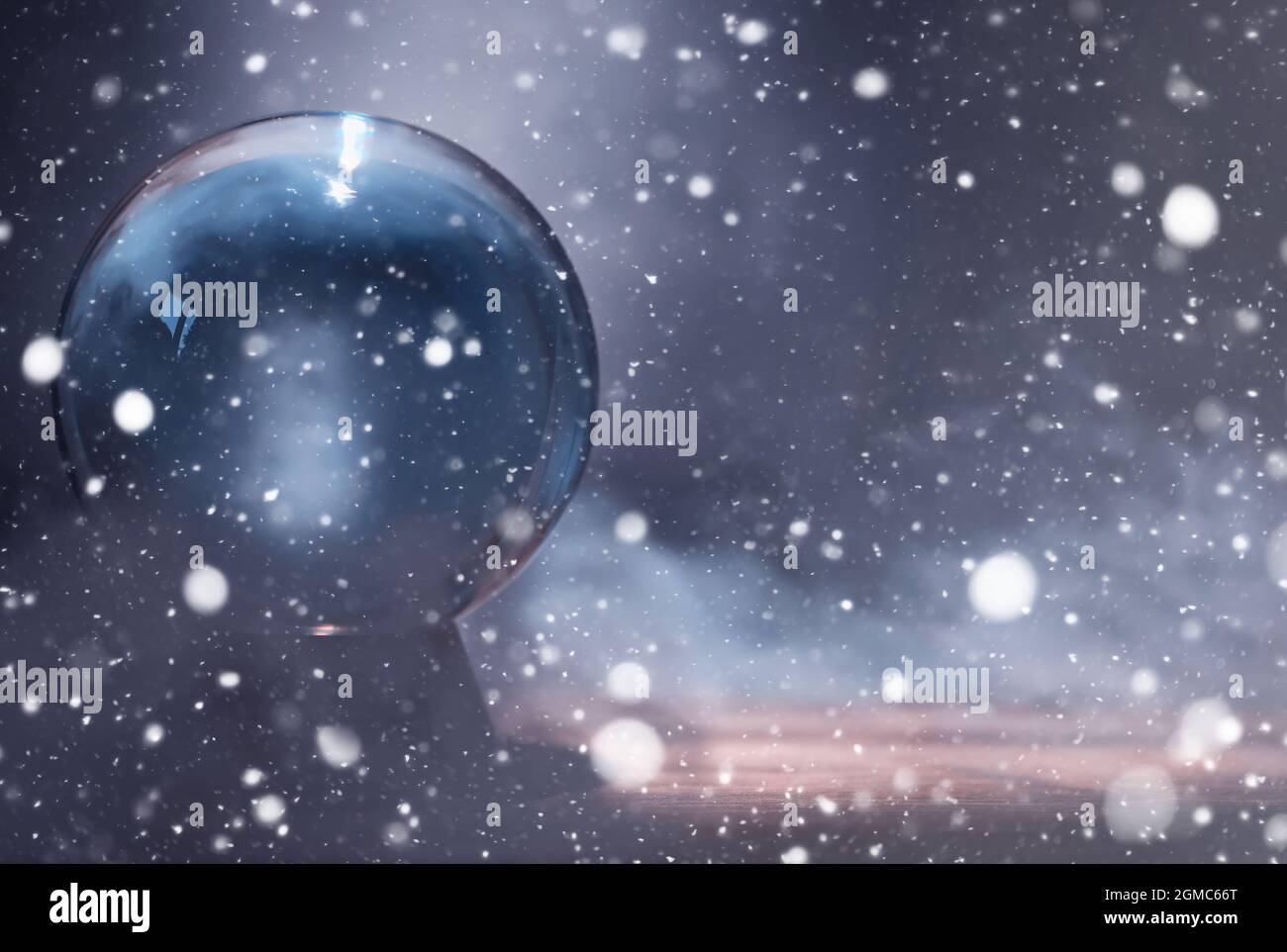 Crystal ball predict the fate. Guessing for the future Stock Photo - Alamy