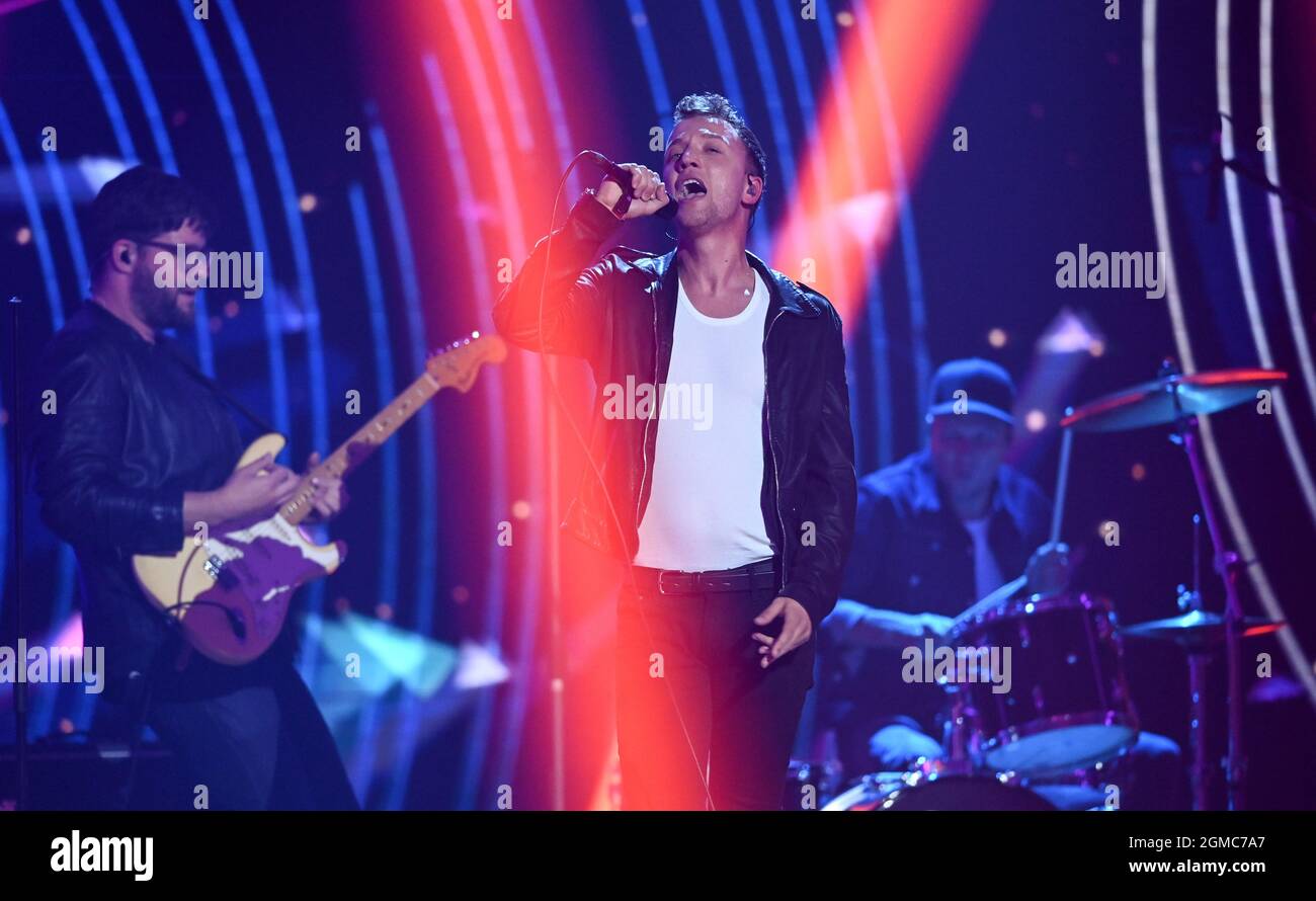 Leipzig, Germany. 17th Sep, 2021. German singer-songwriter Joris is on ...