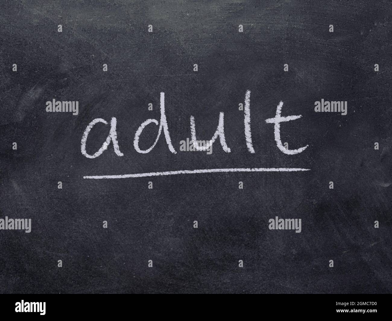 adult concept word on blackboard background Stock Photo - Alamy