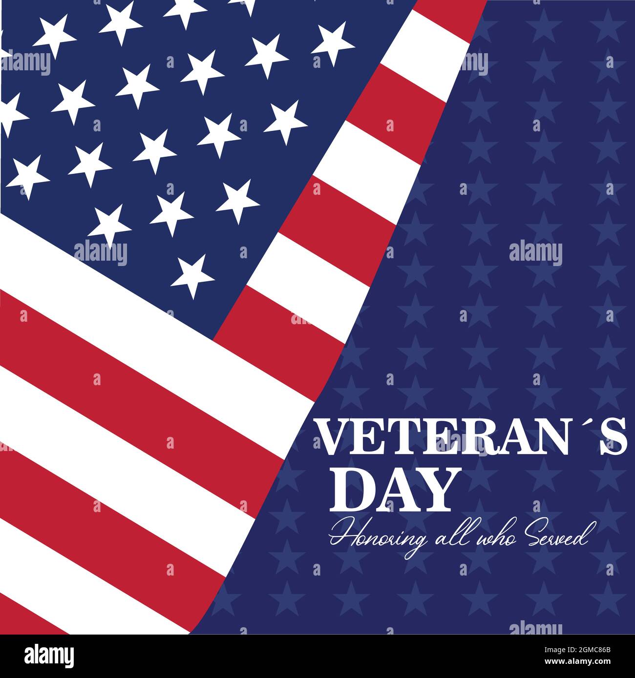Happy veterans day card Flag of United States Stock Vector Image & Art ...