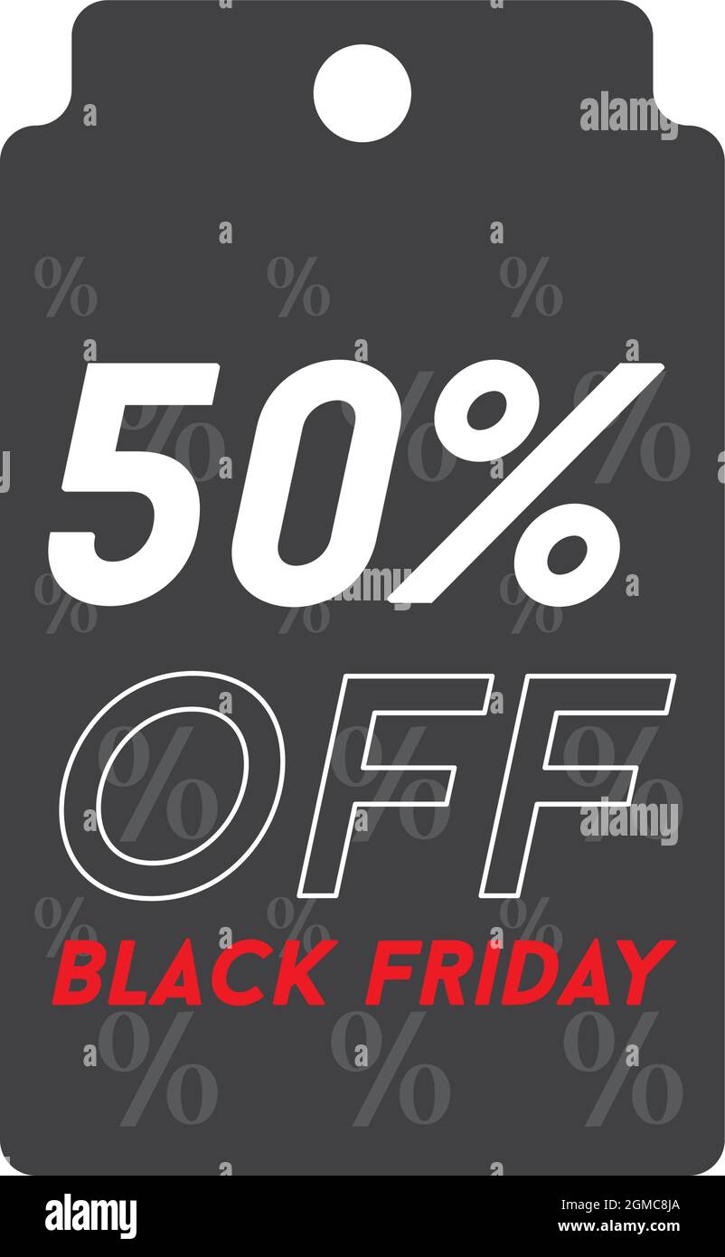 Isolated ticket black friday vector illustrator Stock Vector Image ...