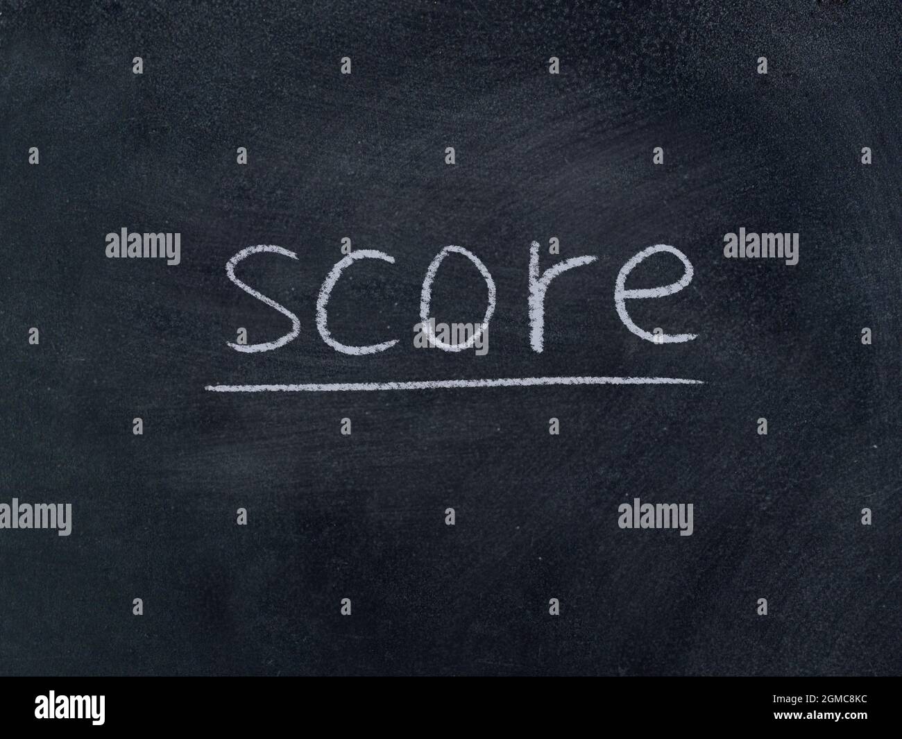 score concept word on blackboard background Stock Photo - Alamy