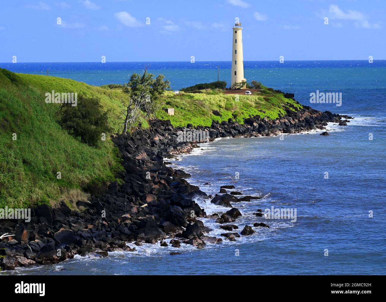 NININI POINT LIGHTHOUSE ON KAUAI, HAWAII, USA Stock Photo - Alamy