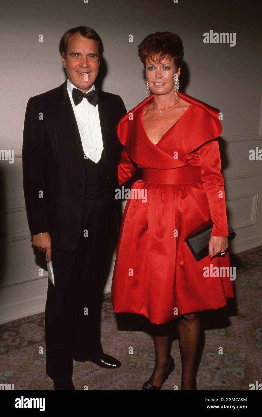 Rich Little and Jeanne Worden and wife Jeanne Worden attend the Hugh O ...