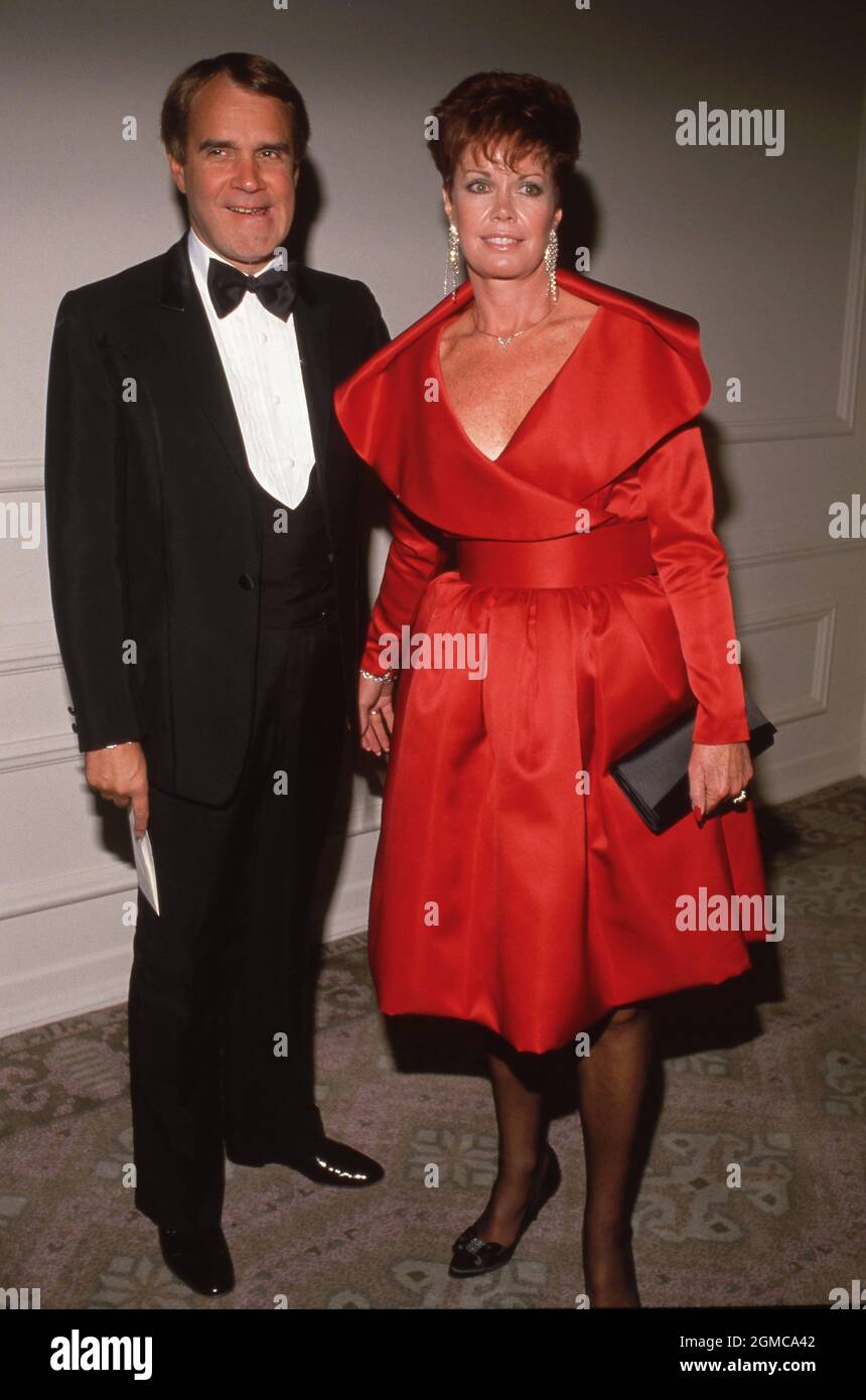 Rich Little and Jeanne Worden and wife Jeanne Worden attend the Hugh O ...