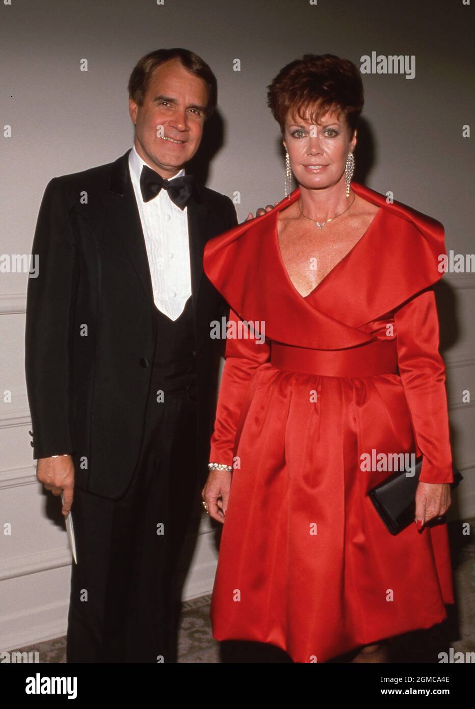 Rich Little and Jeanne Worden and wife Jeanne Worden attend the Hugh O ...