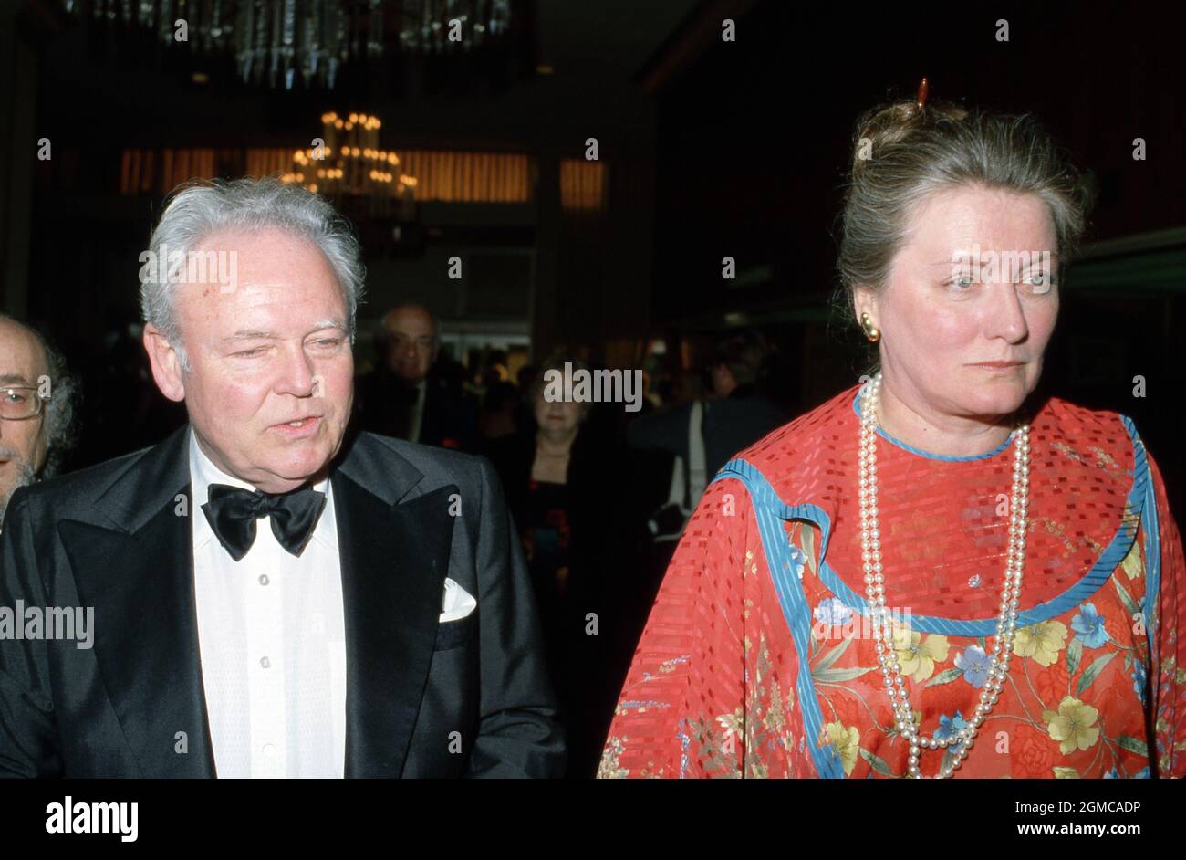 Nancy O'Connor and Carroll O'Connor during Party for Tony Bennett ...