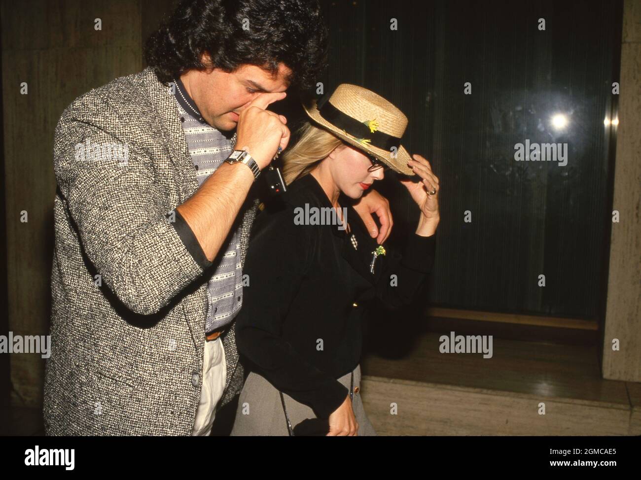 Marco Garibaldi and Priscilla Presley during "Les Miserables" Opening ...