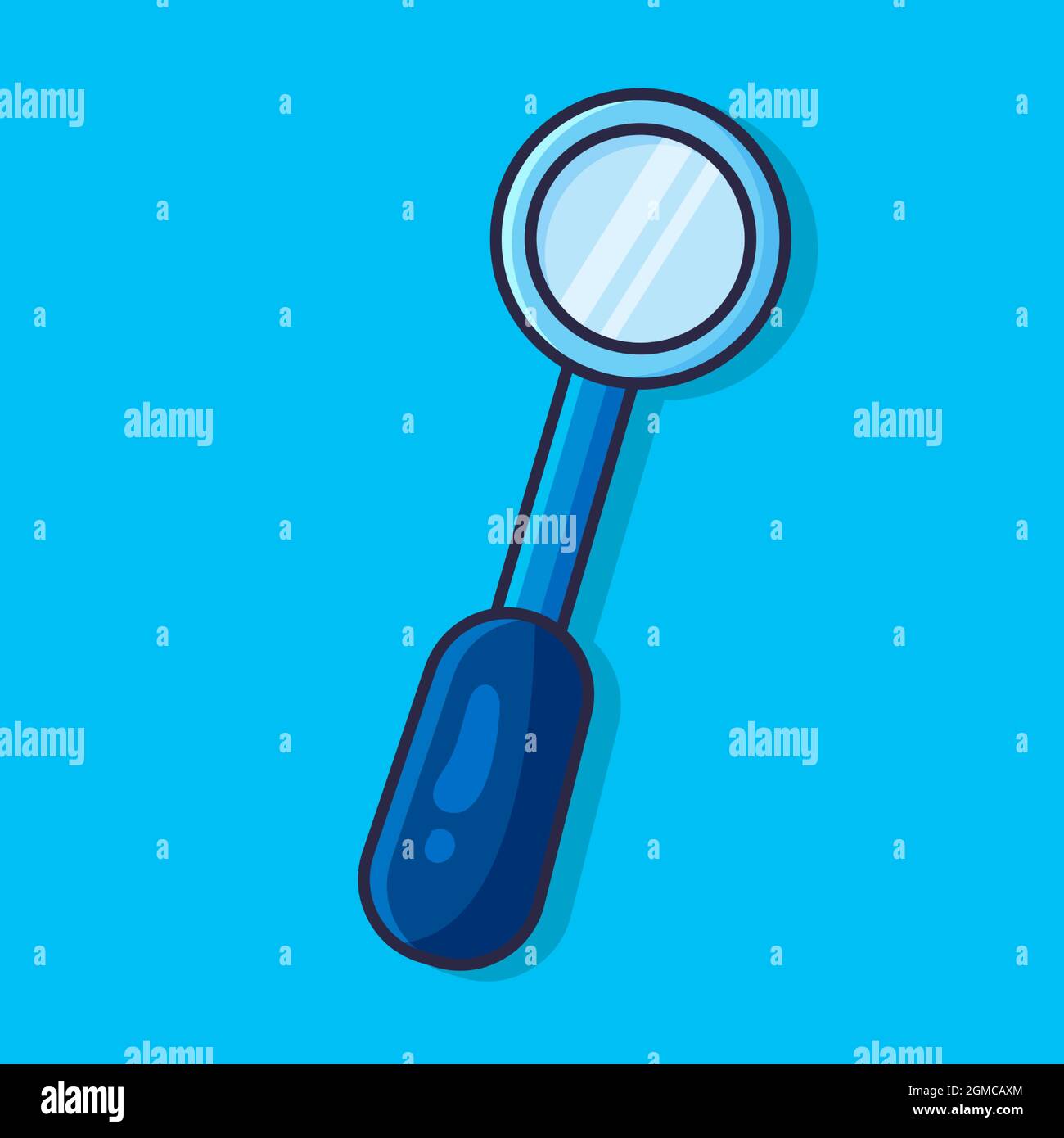 laryngeal mirror isolated cartoon vector illustration in flat style Stock Vector Image & Art - Alamy