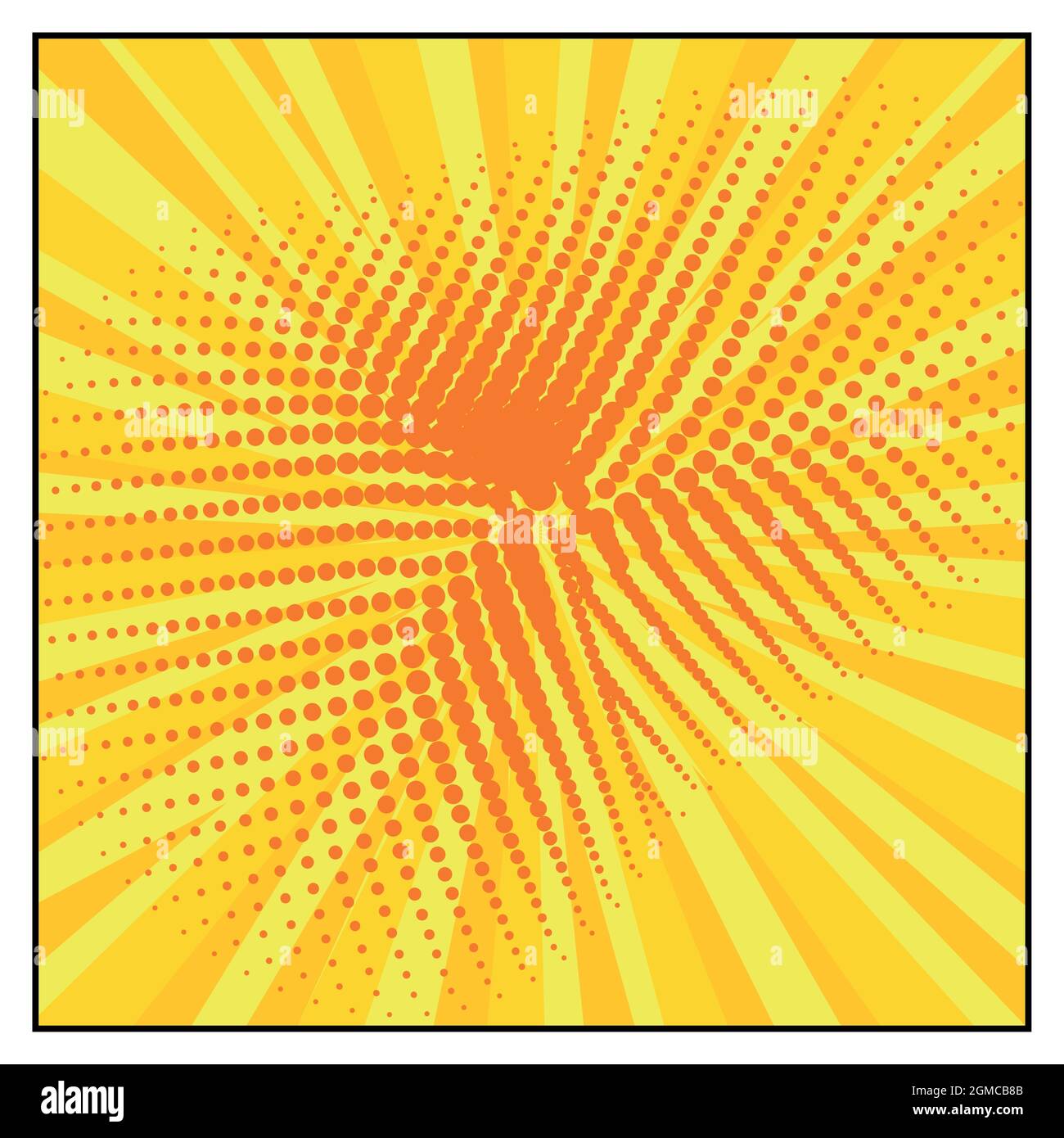 Colored comic page background with halftone effects Stock Vector Image ...