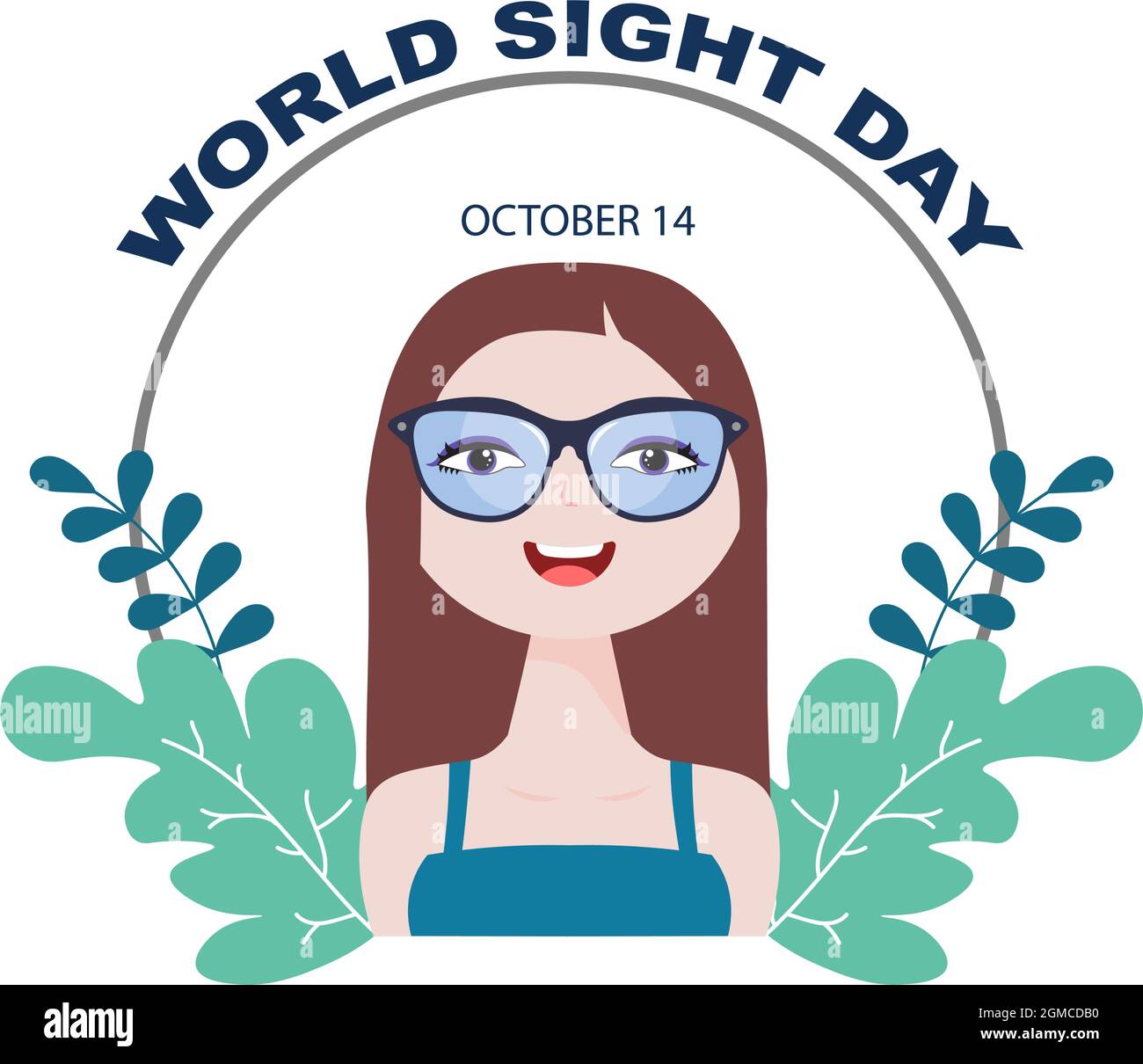 World Sight Day Background Vector Illustration Which is Commemorated ...