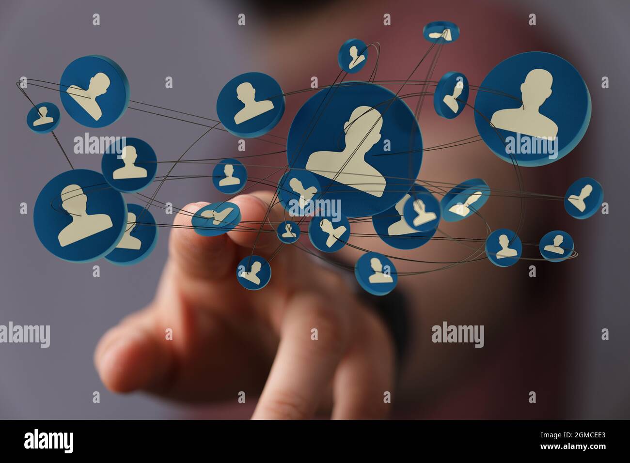 People interconnected on concept team hi-res stock photography and ...