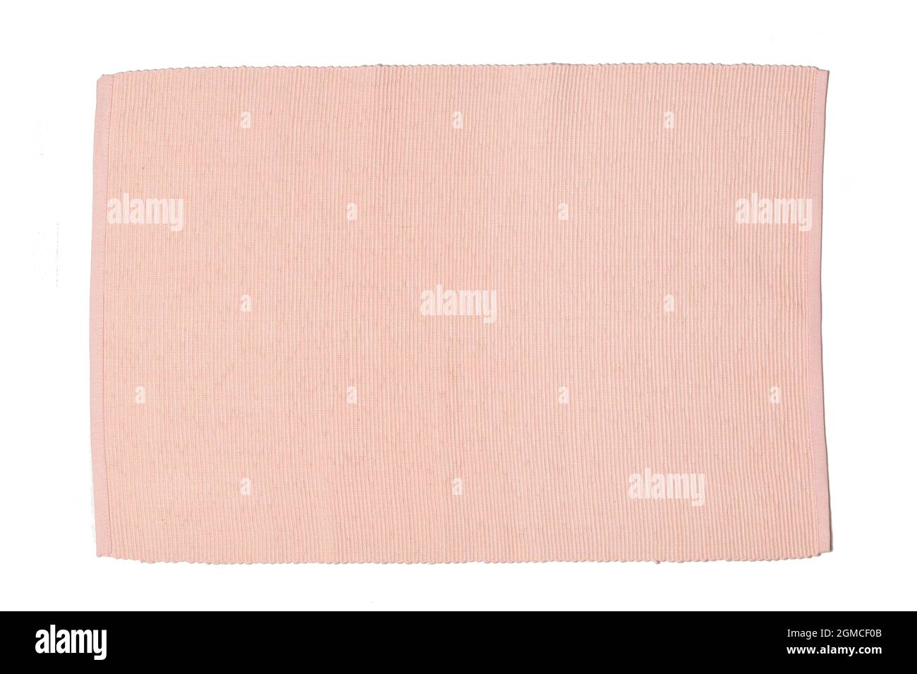 Top View Of Dining Mat Isolated On White Background With Clipping Path ...