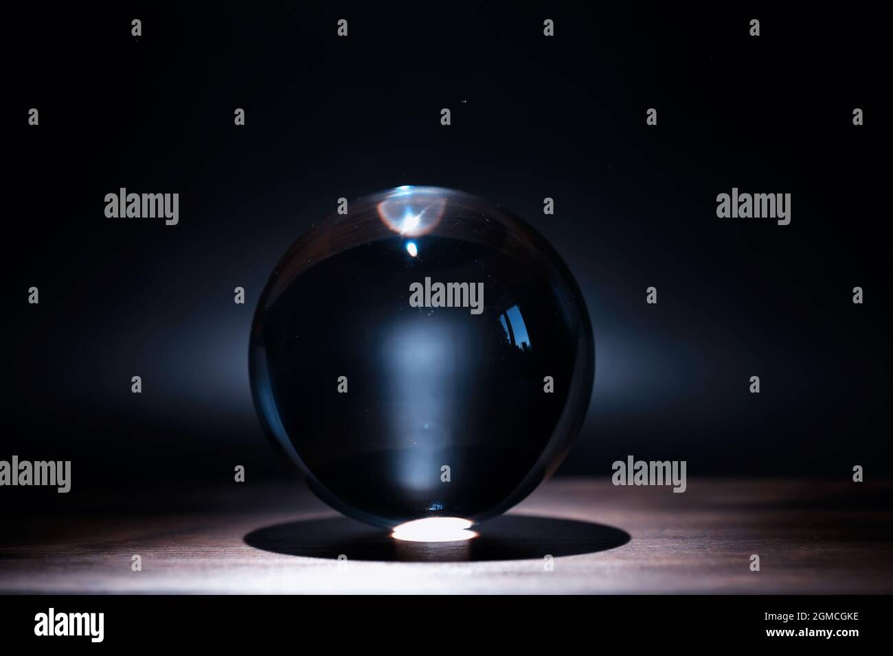 Crystal ball predict the fate. Guessing for the future Stock Photo - Alamy