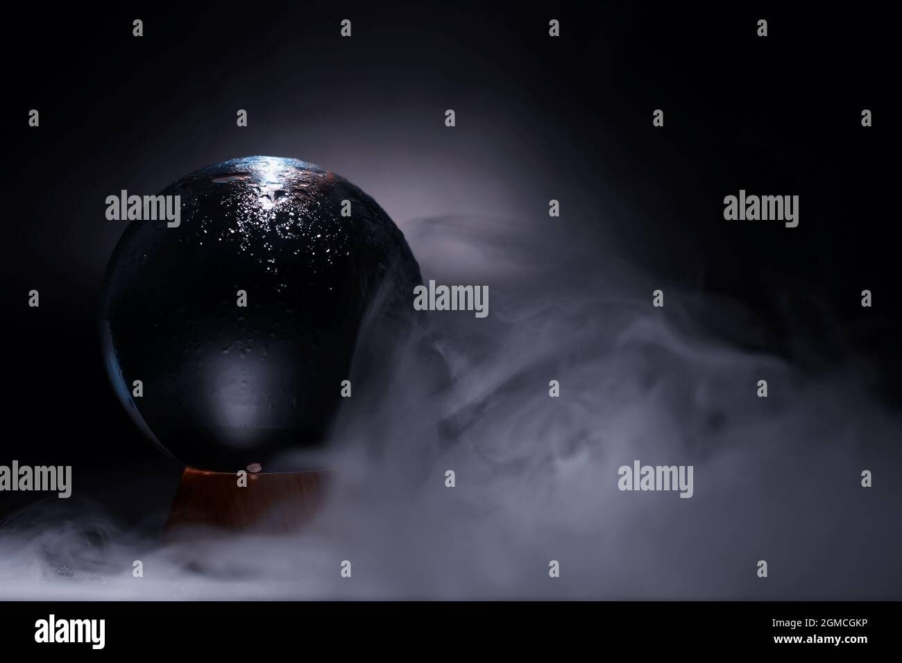 Crystal ball predict the fate. Guessing for the future Stock Photo - Alamy