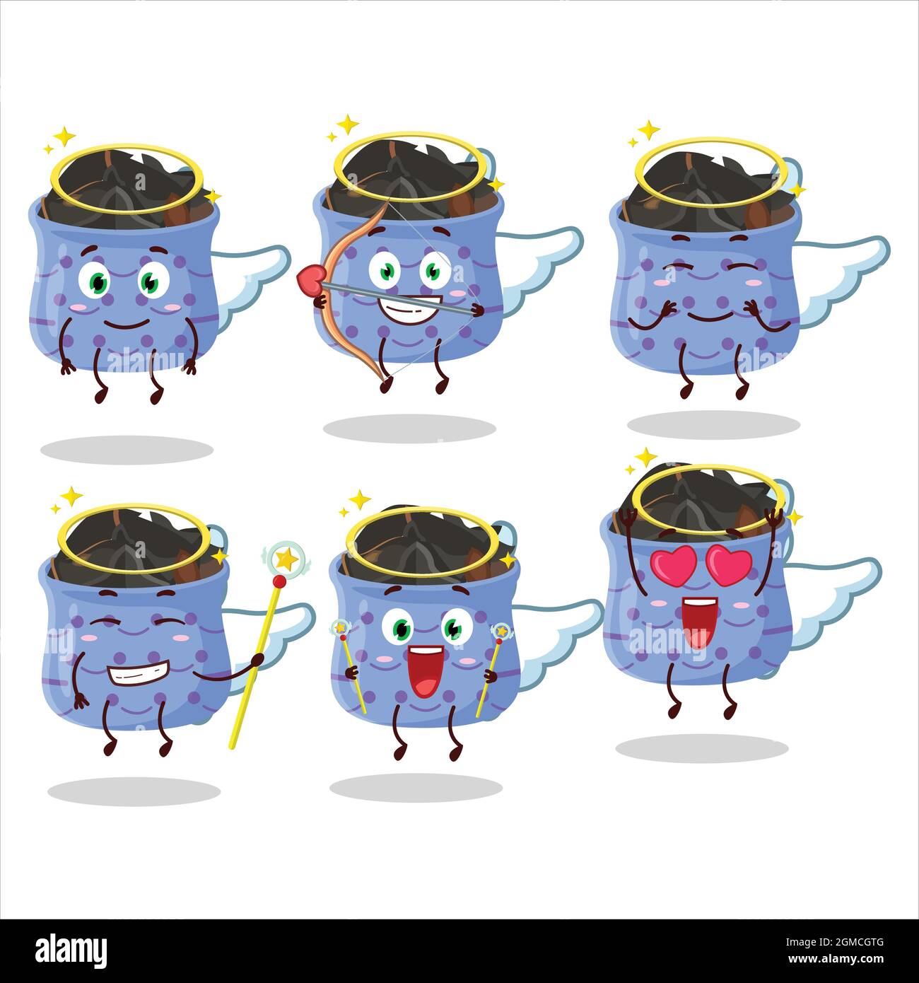 Anise cartoon designs as a cute angel character. Vector illustration ...