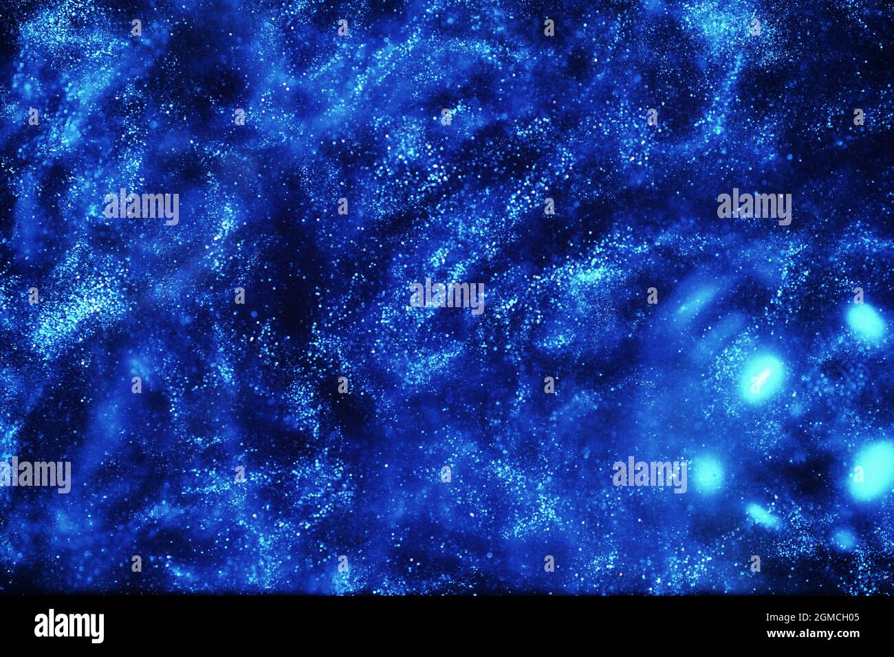 Astronomical photograph of the universe in a distant galaxy with ...