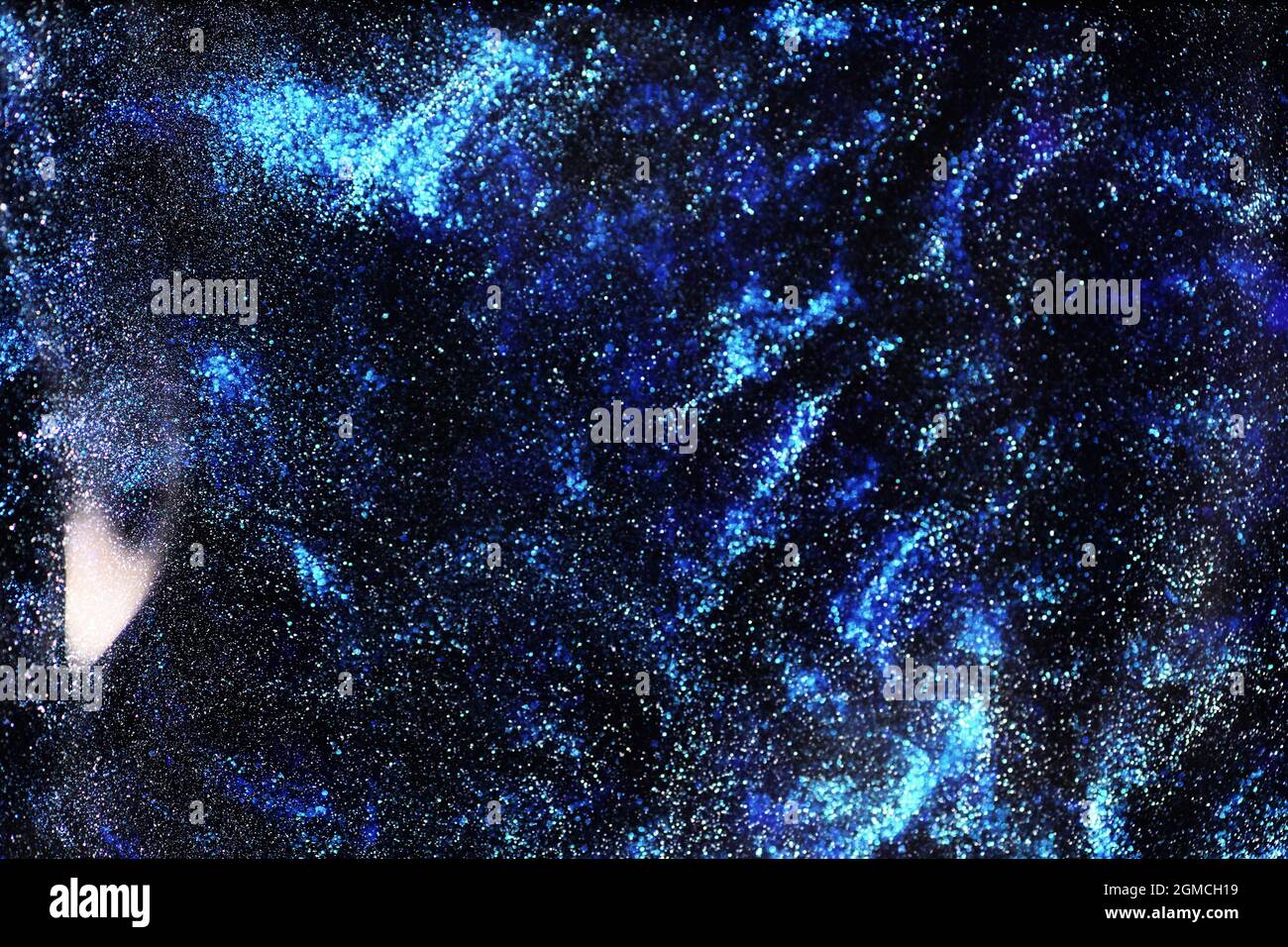 Astronomical photograph of the universe in a distant galaxy with ...