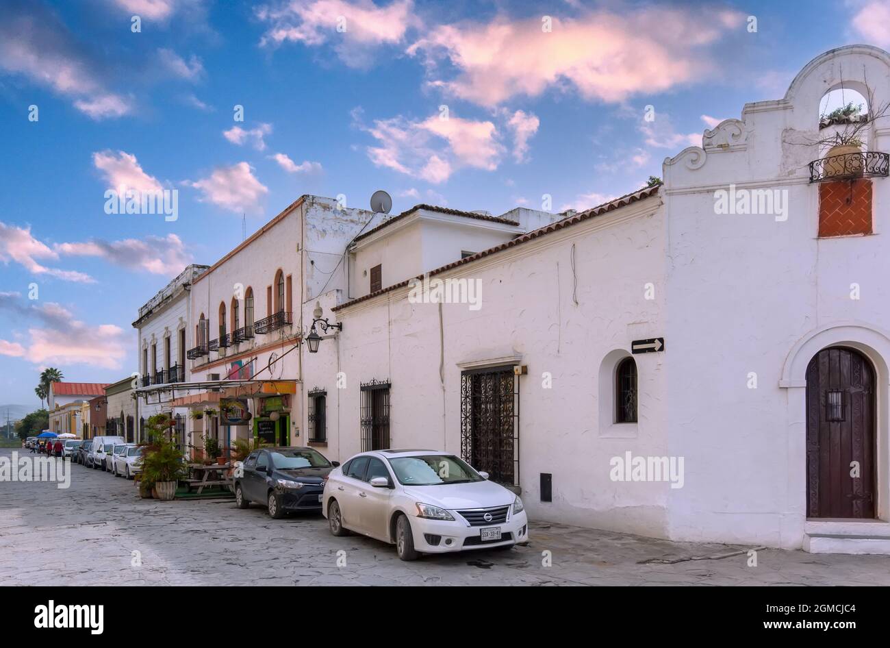 Monterrey, Mexico-9 August, 2021: Colorful historic buildings in the ...