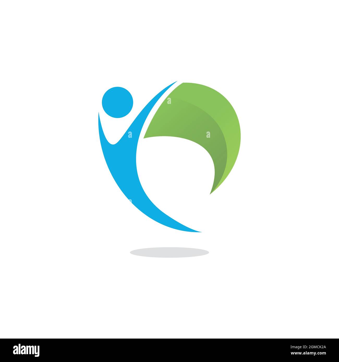 abstract people fly logo icon flat concept vector graphic design Stock ...