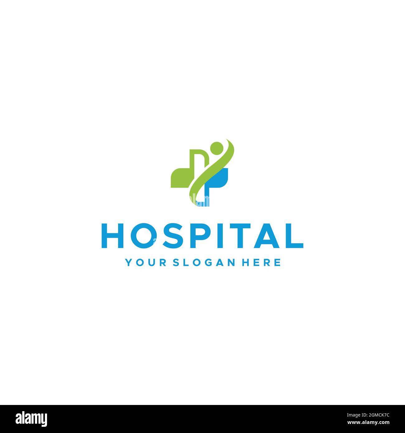 modern HOSPITAL healthy natural logo design Stock Vector Image & Art ...