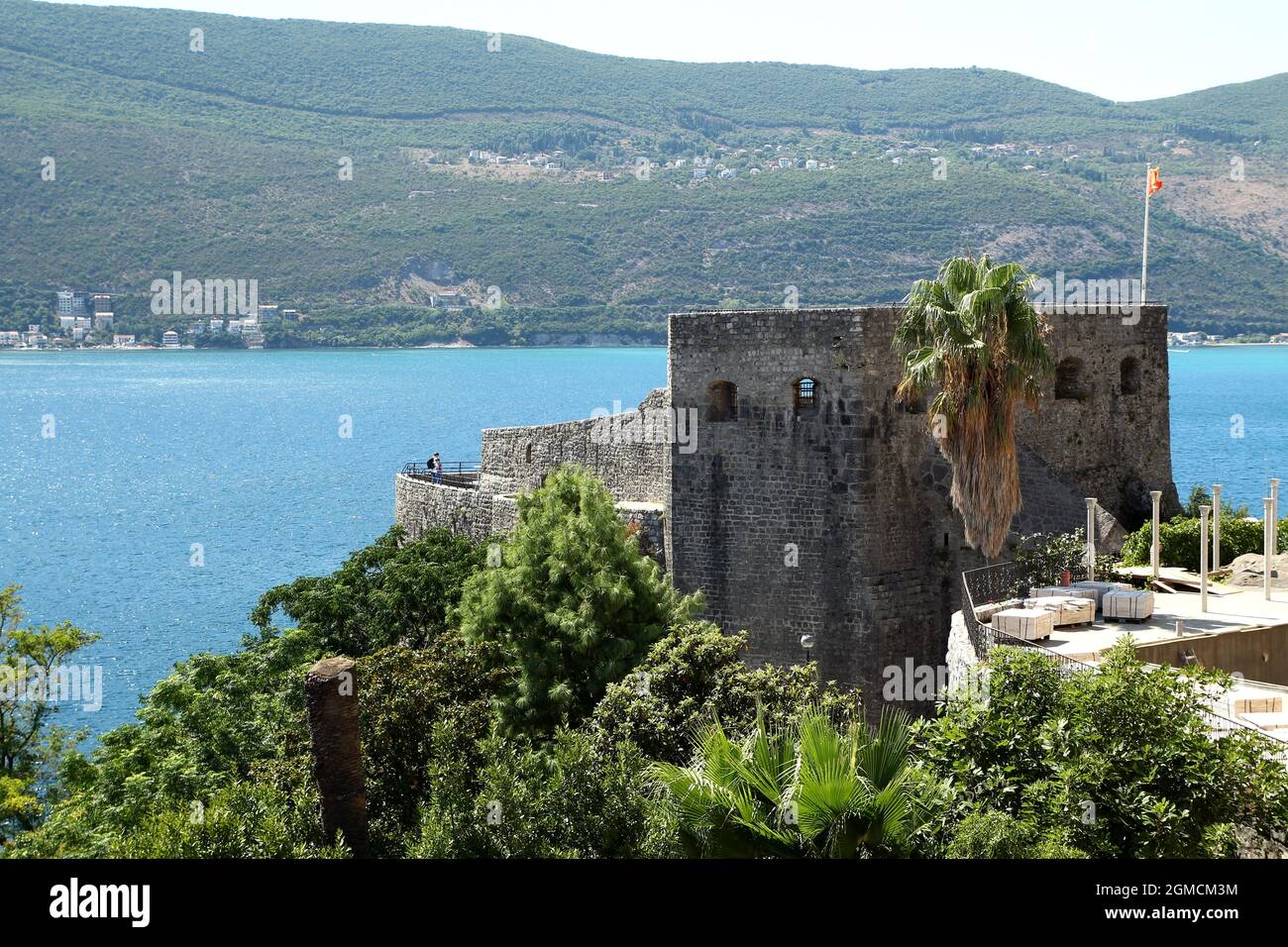 Forte Mare fortress. Historic center of Herceg Novi town in Montenegro ...