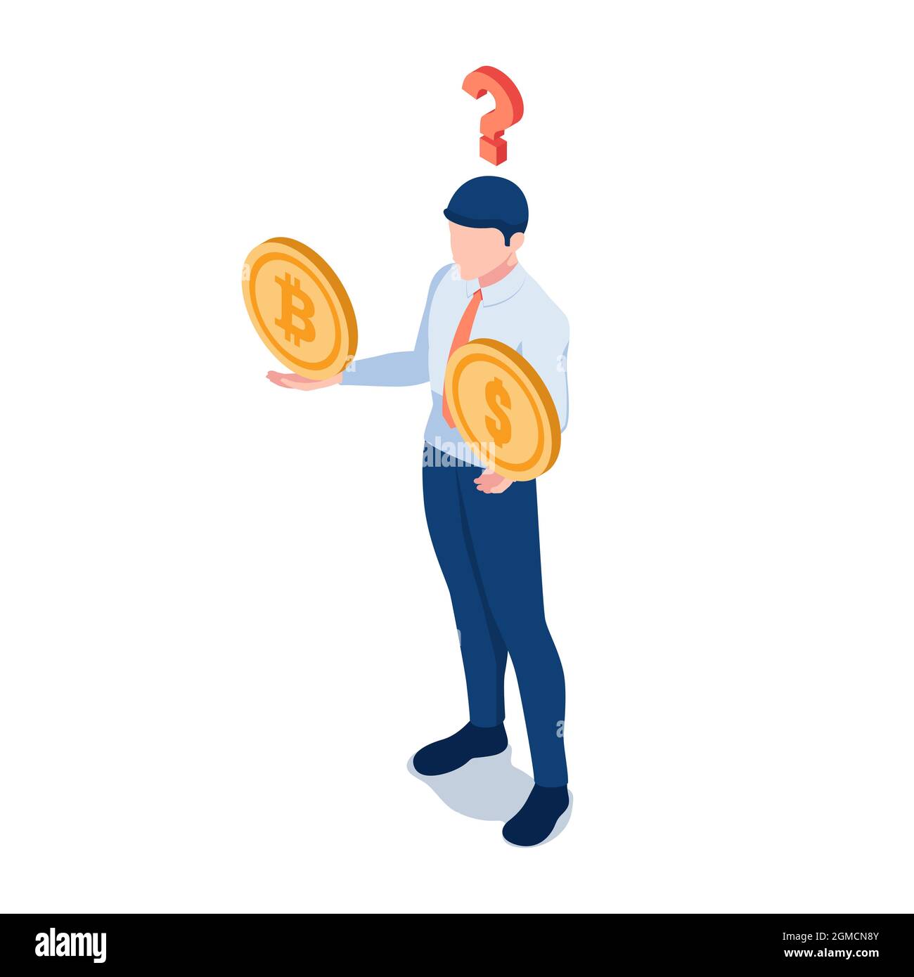 Coin question mark Stock Vector Images - Alamy