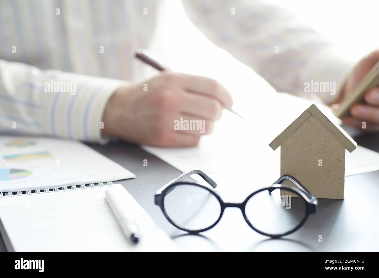 Insurance collateral concept. Life and property insurance. A ...